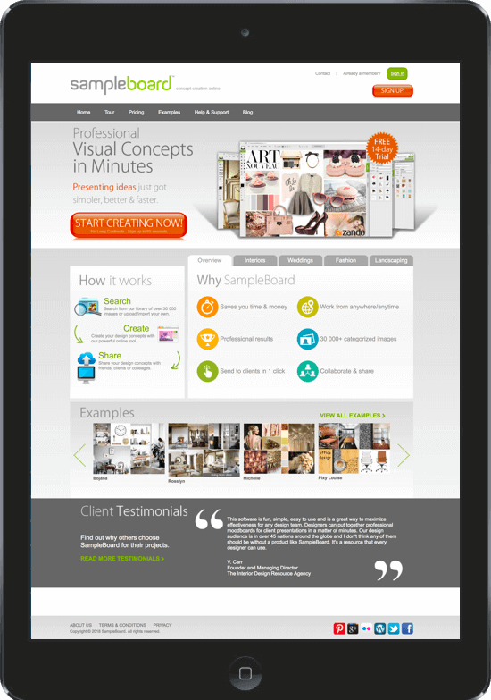 A DIY SaaS Software for Interior Designers I Sampleboard Case Study
