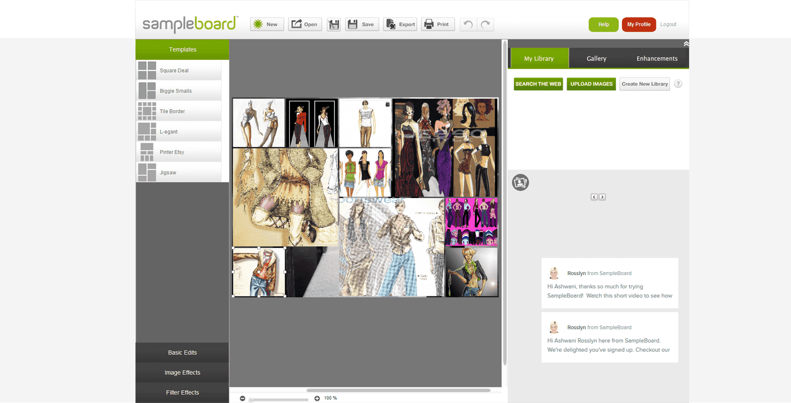Case Study Sampleboard Software Visual Concepts in Minutes