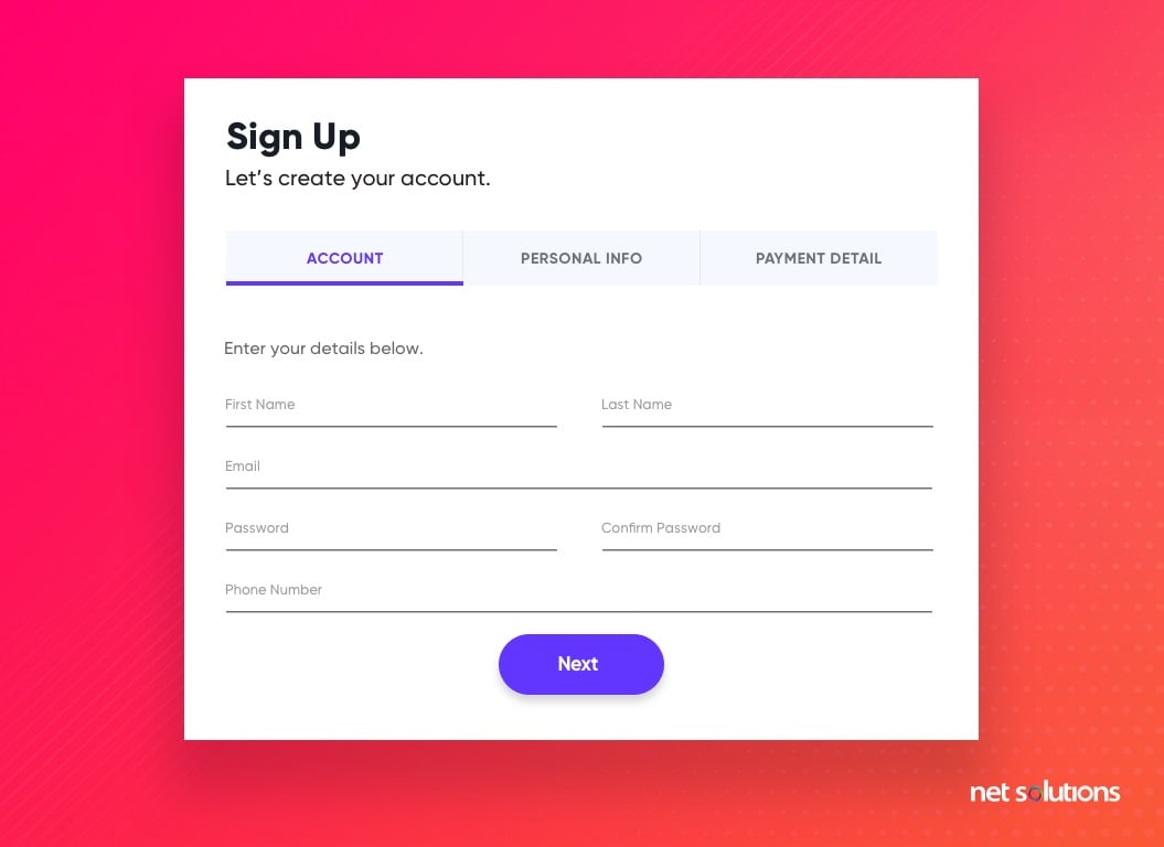 9 Form Design Best Practices | Form UX Examples | Net Solutions