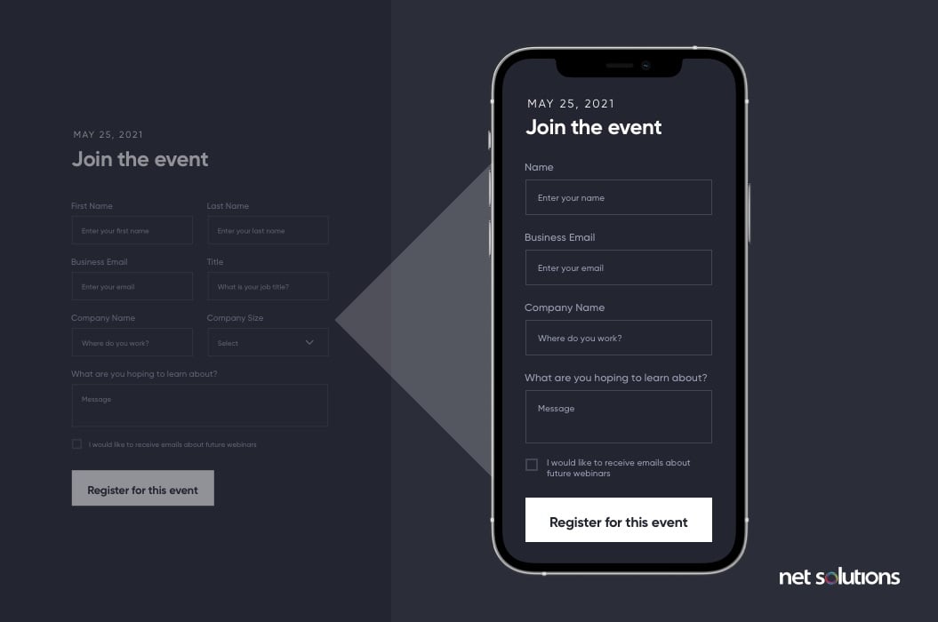 9 Form Design Best Practices | Form UX Examples | Net Solutions